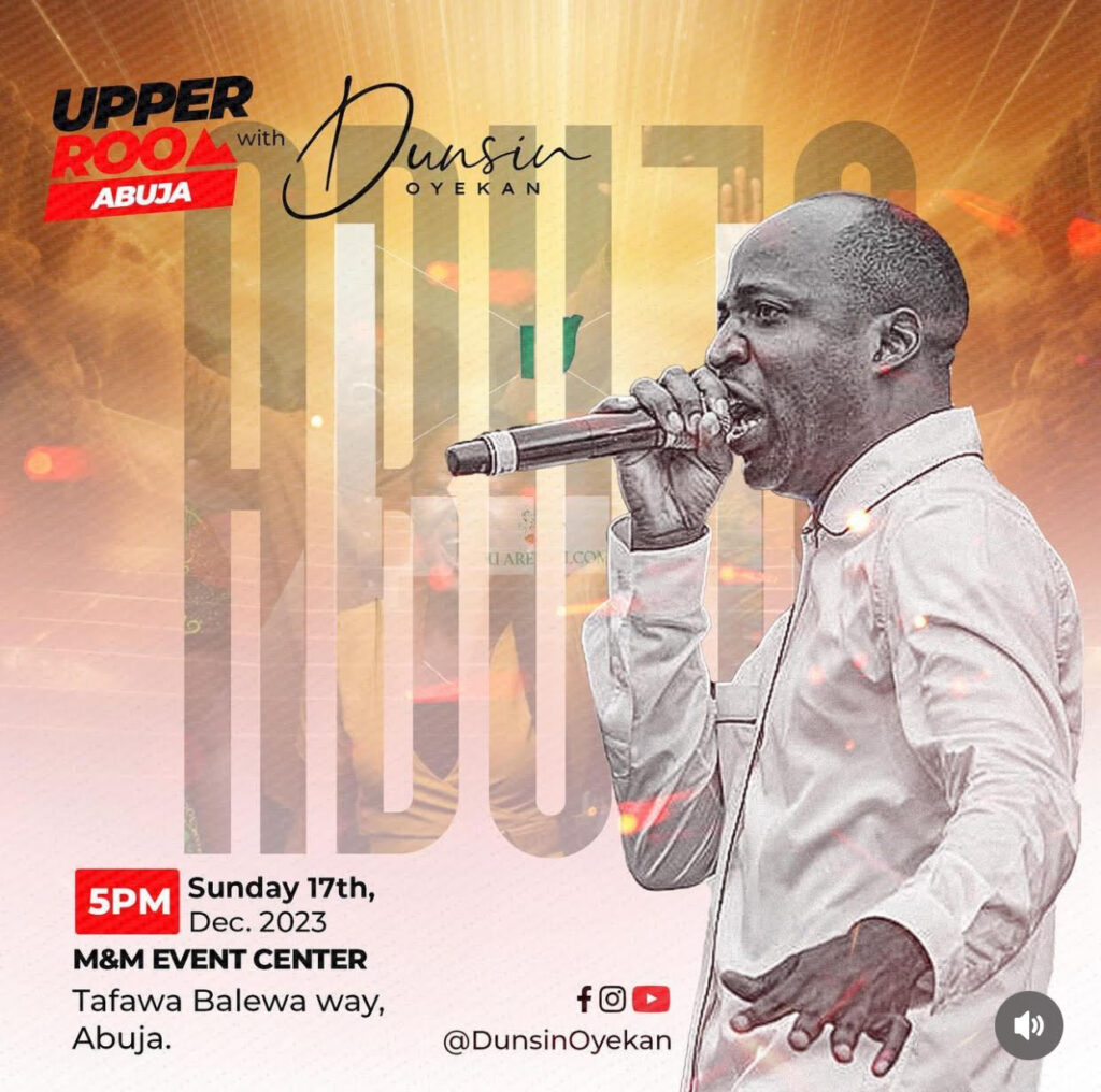 Upper Room Abuja with Dunsin Oyekan – 1nebody