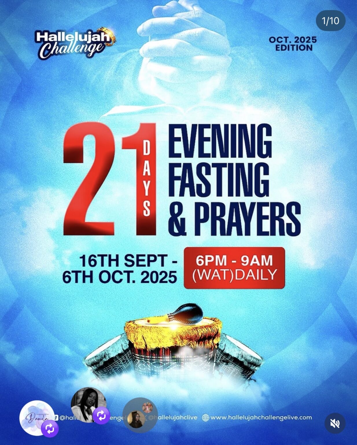 21 Days Evening Fasting & Prayer – Hallelujah Challenge – 1nebody